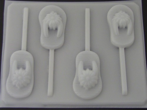 1717 Flip Flops Sandals Chocolate or Hard Candy Lollipop Mold - Molds N ...